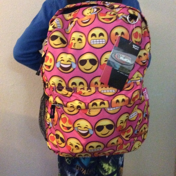 Accessories | Final Price New Emoji Stylish Backpack | Poshmark